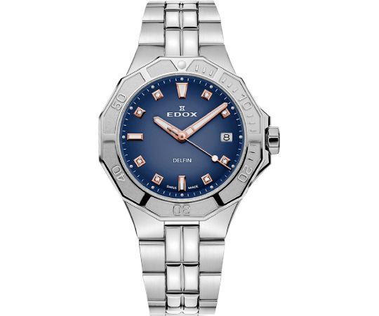 Edox 53020-3M-BUDDR Delfin Diver 38mm Ladies watch cheap shopping ...